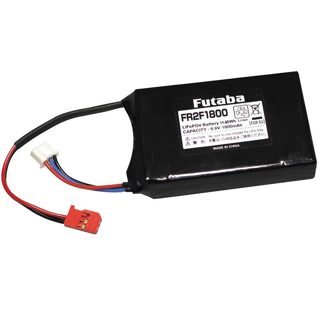 Futaba EBA0144 - FR2F1800 1800 mAh LiFe 2S 6.6v Receiver Battery ...