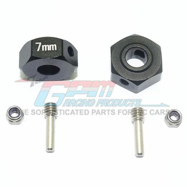 GPM 14mm Alum Wheel Hex Adapters 7mm Thick Black : 4X4 Granite / Big ...