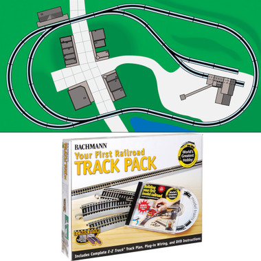 Bachmann 44596 EZ Track Nickel Silver First Railroad Track Pack HO ...