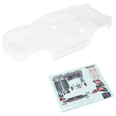 ARRMA ARA402318 Clear Body w/ Decals and Window Masks : VORTEKS 4X4 BLX ...