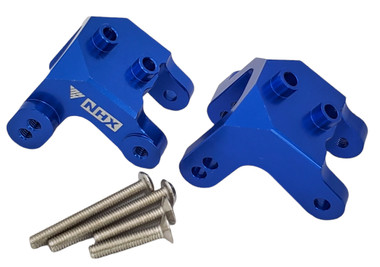 NHX RC Aluminum Shock Mount (2) -Blue : Losi LMT 4WD - Nitro Hobbies