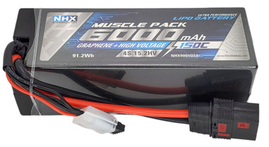 NHX RC 4S 15.2V 6000mAh 150C HV + Graphene LiPo Battery w/ QS8 Hardcase ...
