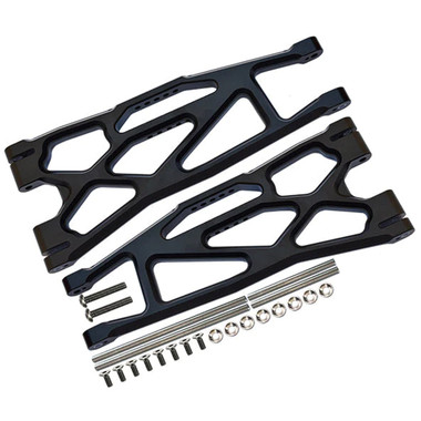 GPM Aluminum 6061-T6 Front Or Rear Extended Lower Arms Black : X-Maxx ...