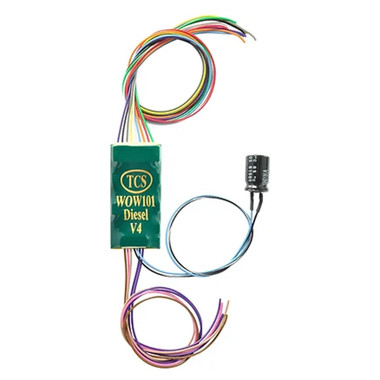 TCS 1530 WOW101-Diesel Universal Decoder w/ 9-Pin Plug for HO Scale ...