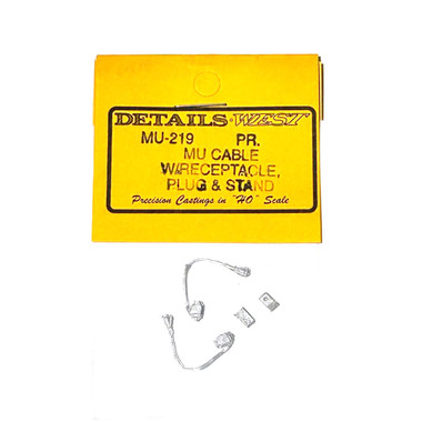 Details West MU-219 MU Cables -1 Each Receptacle Single-Plug & Stand HO ...
