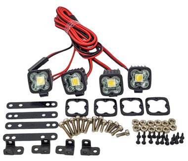 NHX RC LED 5050 Pod Light Bars (4) Solid White for TRX-4 / SCX10 / CEN ...