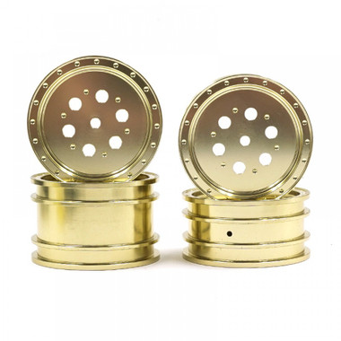 Yeah Racing WL-0174GD Aluminum CNC Rim Set for Tamiya Hot Shot & II ...