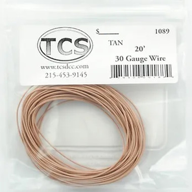 TCS 1089 - 20ft. 30 Gauge Tan Wire - Nitro Hobbies
