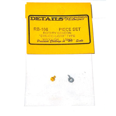 Details West RB-106 Rotary Beacon w/ Cored Lens - Roof Mount HO Scale ...