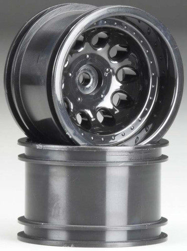 RPM 82232 Revolver Rock Crawler Wheels / Rims (Black) Wide Base - Nitro ...