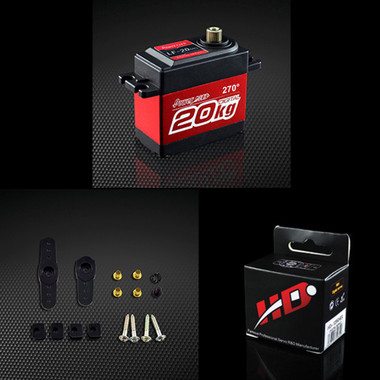 POWER HD LF-20MG 270° DC Motor 277.7 oz / .16 Copper & Aluminum Gear ...
