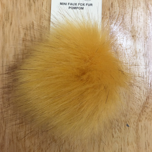 Mini Faux Fox Fur Pom-Poms