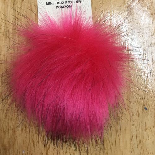 Mini Faux Fox Fur Pom-Poms