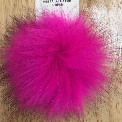 Mini Faux Fox Fur Pom-Poms