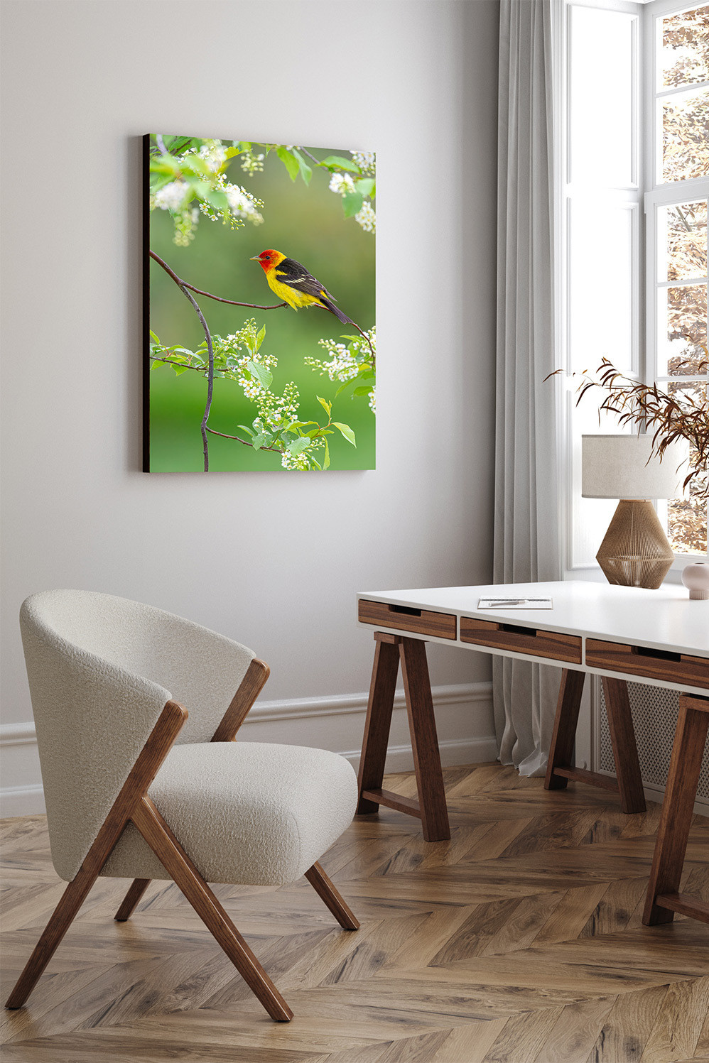 Among the Blossoms - Western Tanager: Limited Edition Wildlife ...