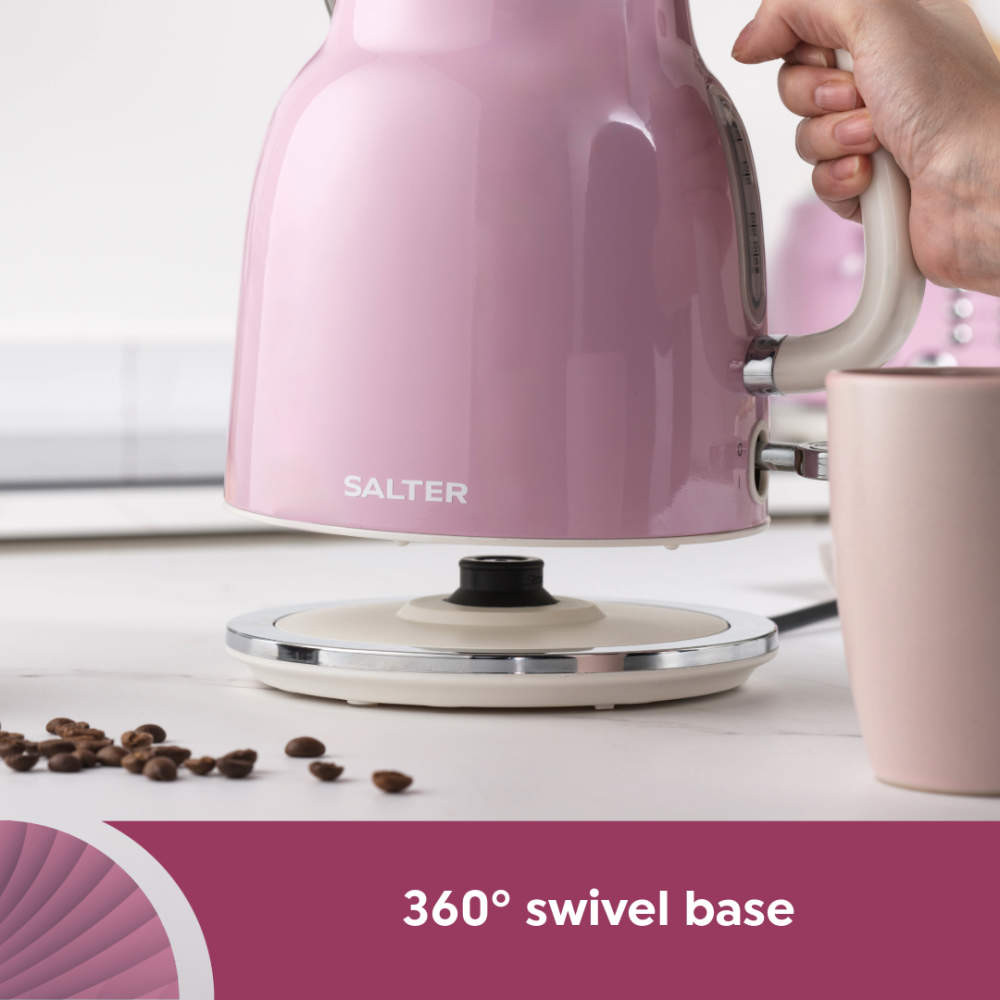 Shop Retro 1.7L Kettle | Rapid Boil | Pink