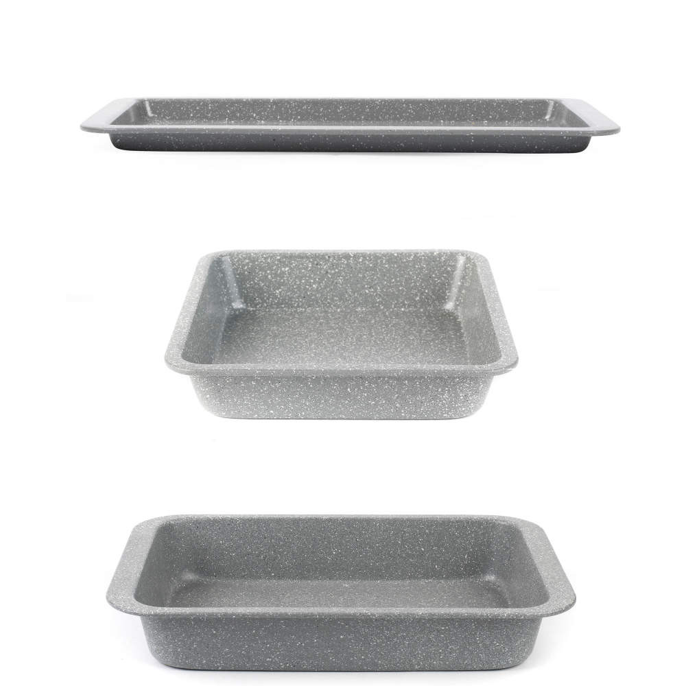 Shop Marblestone Oven Tray Set | Grey