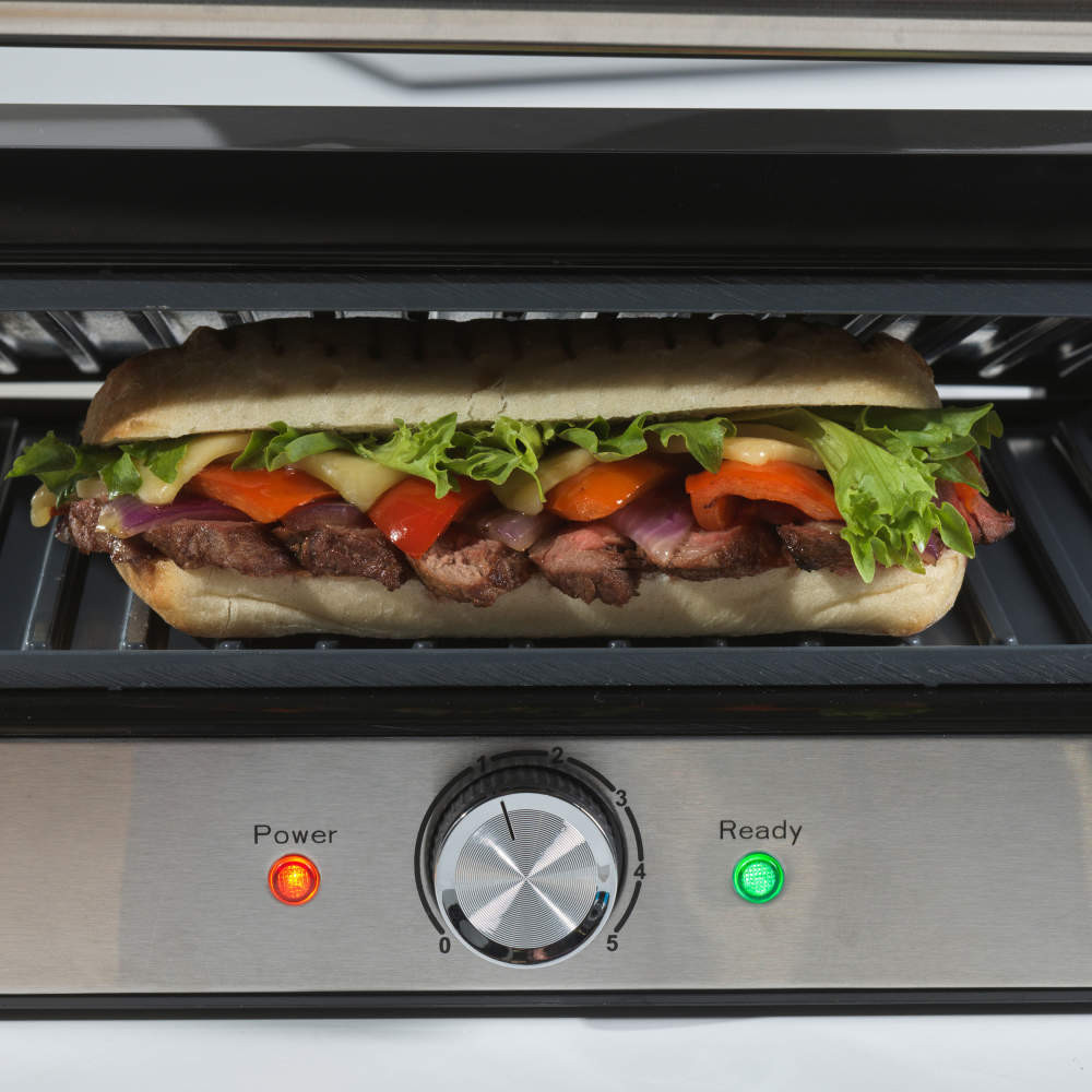 Panini Press Grill HOMCOM Health Grill & Panini Press, 2100W Electric ...