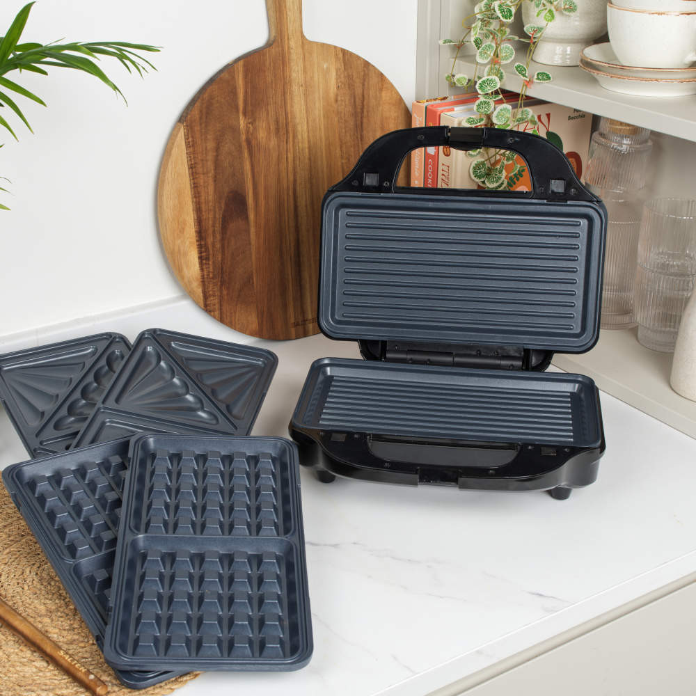 Shop 3 in 1 Snack Maker – Waffles, Grill & Sandwiches