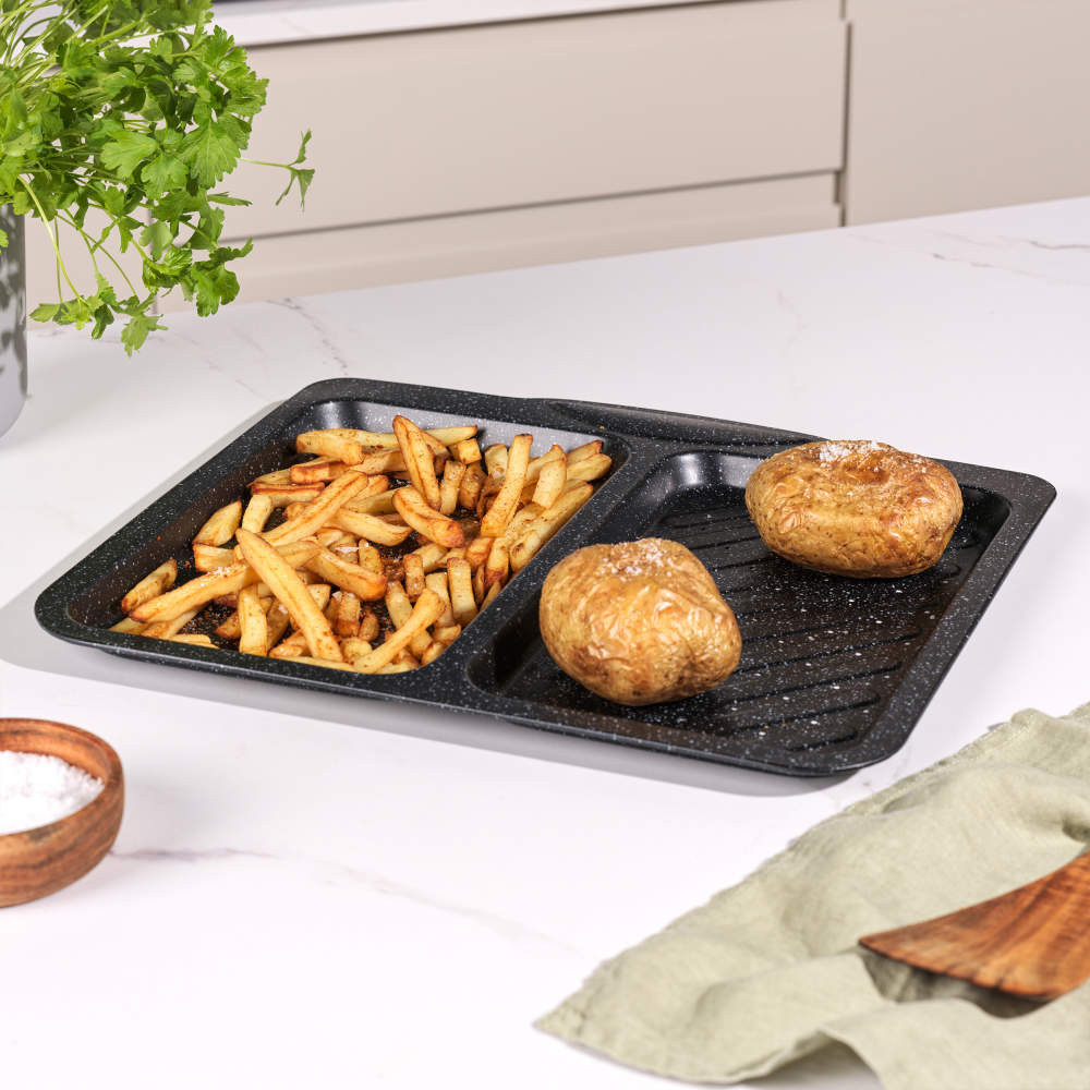Shop Megastone 40 cm Split Baking Tray | Non-Stick