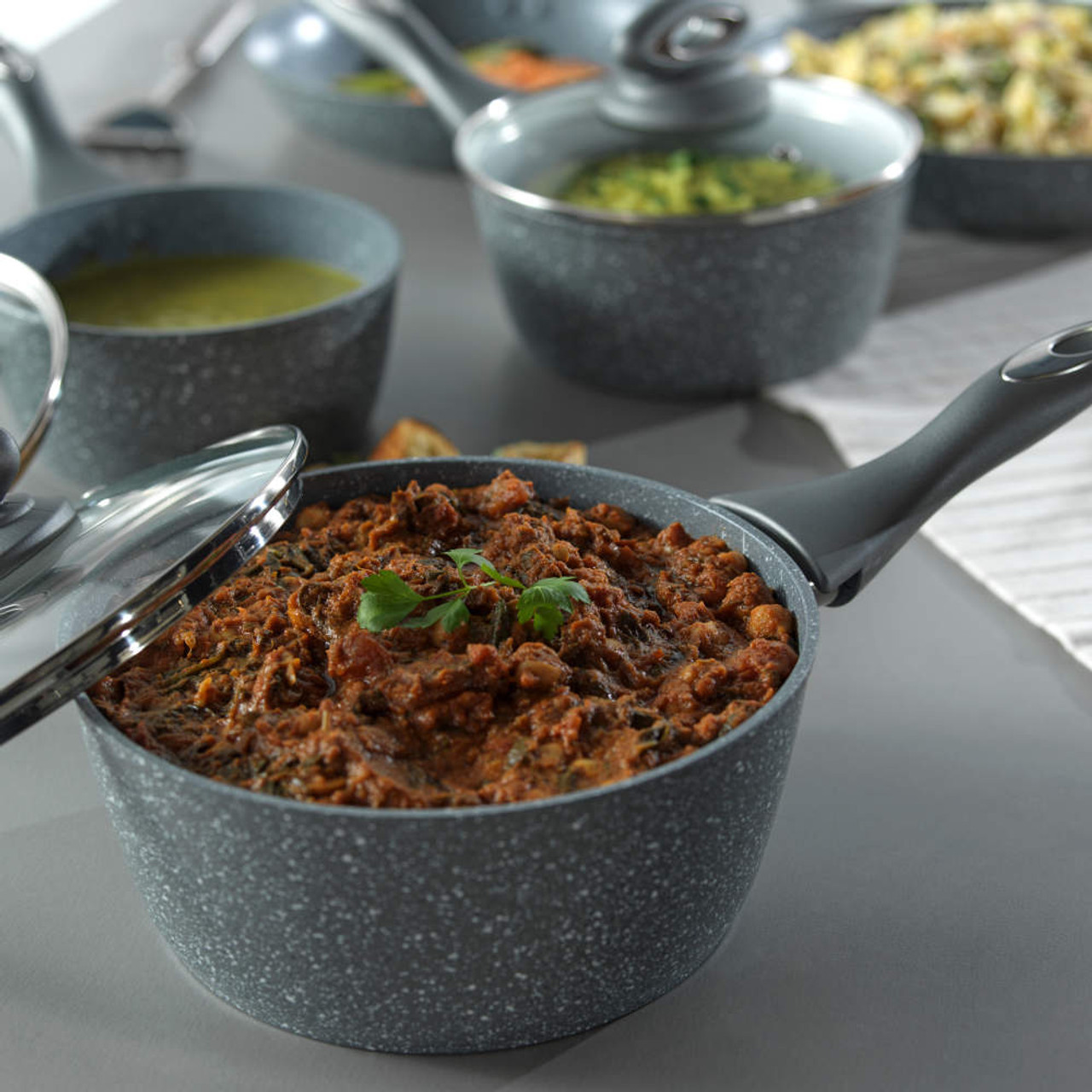 Shop Salter Marblestone Non Stick Saucepans And Frying Pans