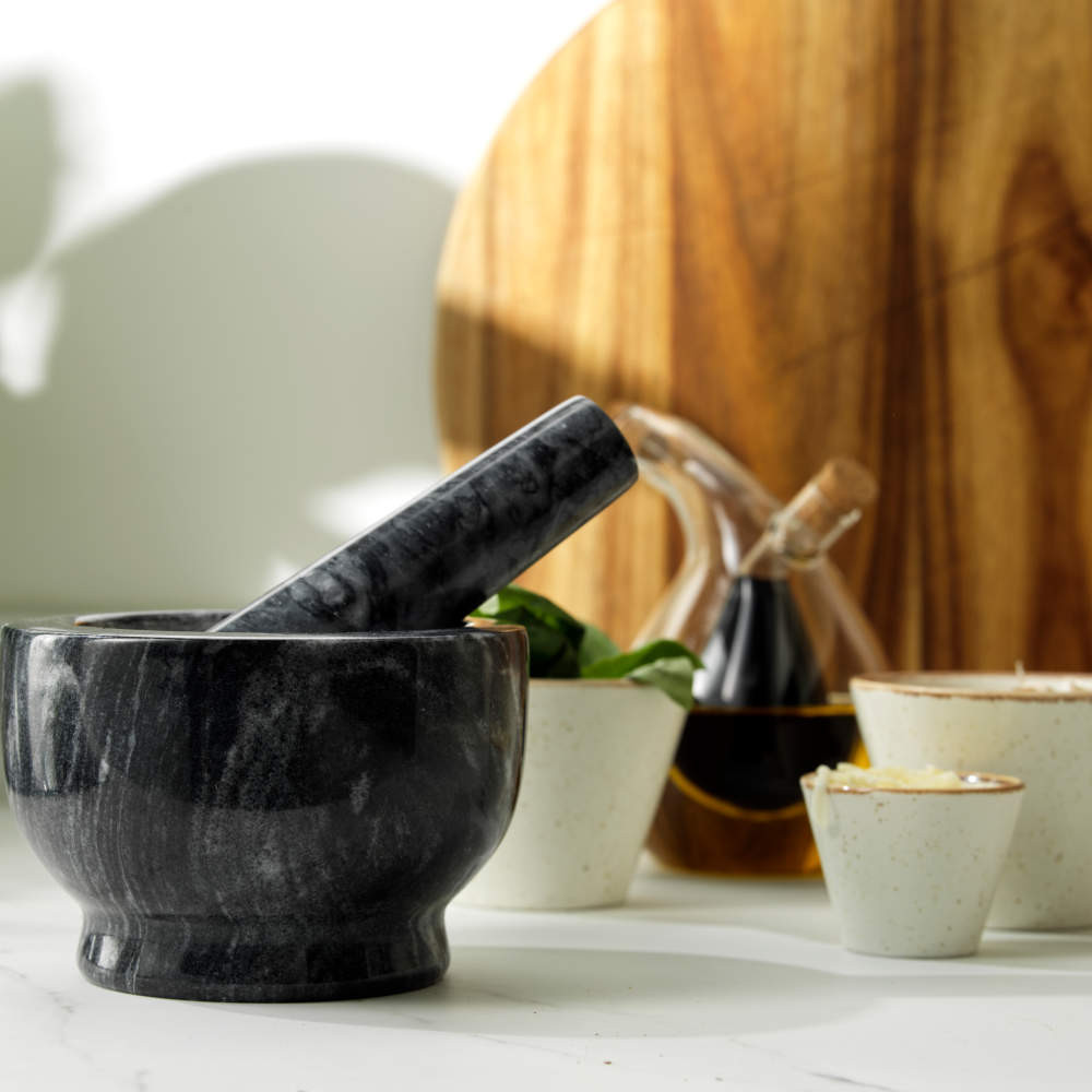 Shop Salter Pestle and Mortar Set | Black Marble