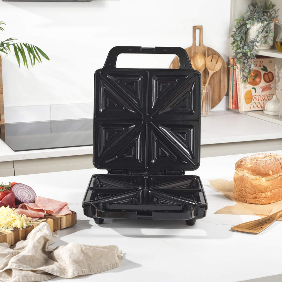 Shop Sandwich Toaster - Make 4 Sandwiches At Once