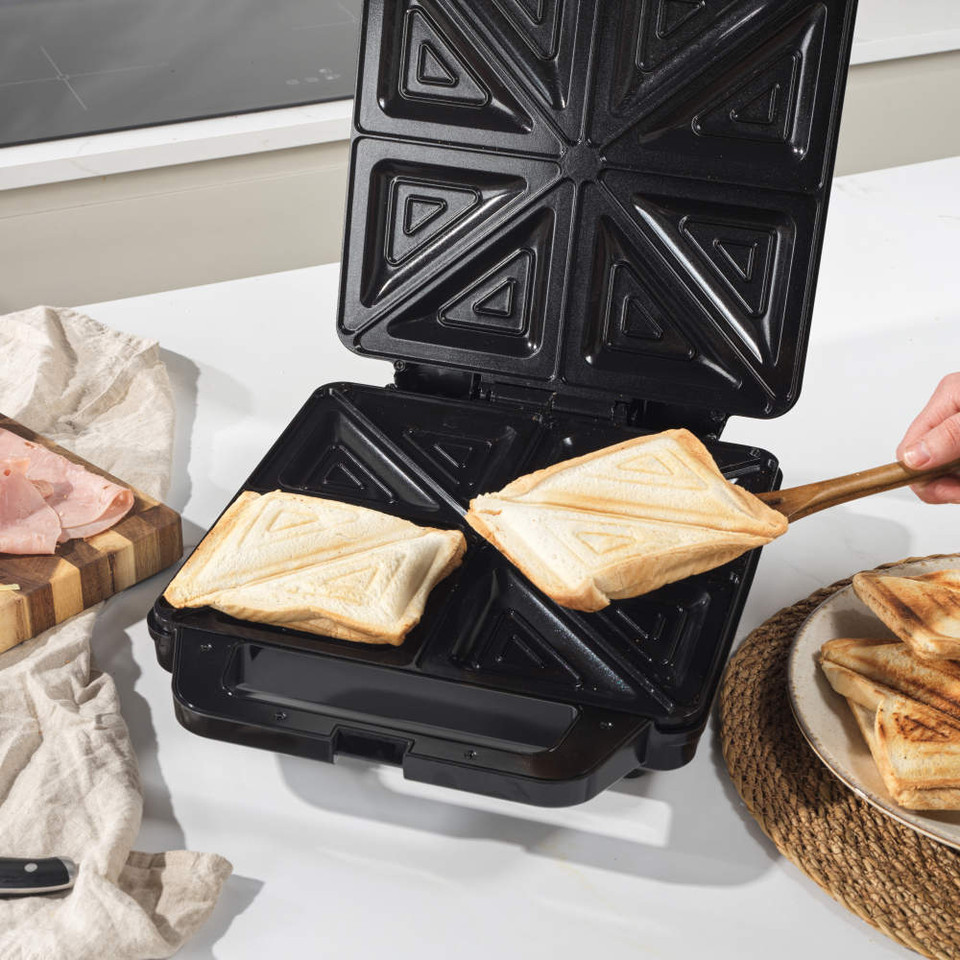 Shop Sandwich Toaster - Make 4 Sandwiches At Once