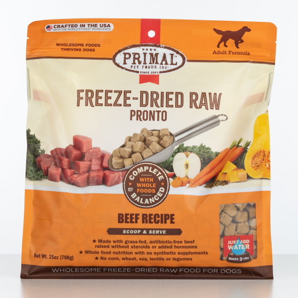 Primal Freeze-Dried Pronto Beef - Big Dog Little Dog Bakery
