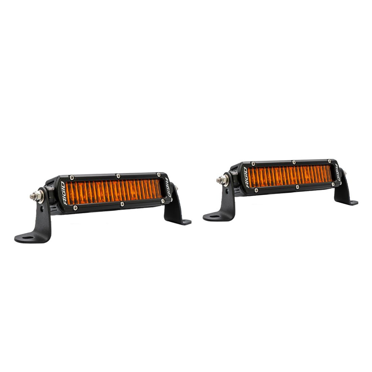 Rigid Industries 906705 SR-Series SAE 6" LED Light with Amber PRO Lens ...