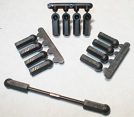 RPM Heavy Duty 4-40 Rod Ends (Black) (12) (RPM73372) - GS Hobby