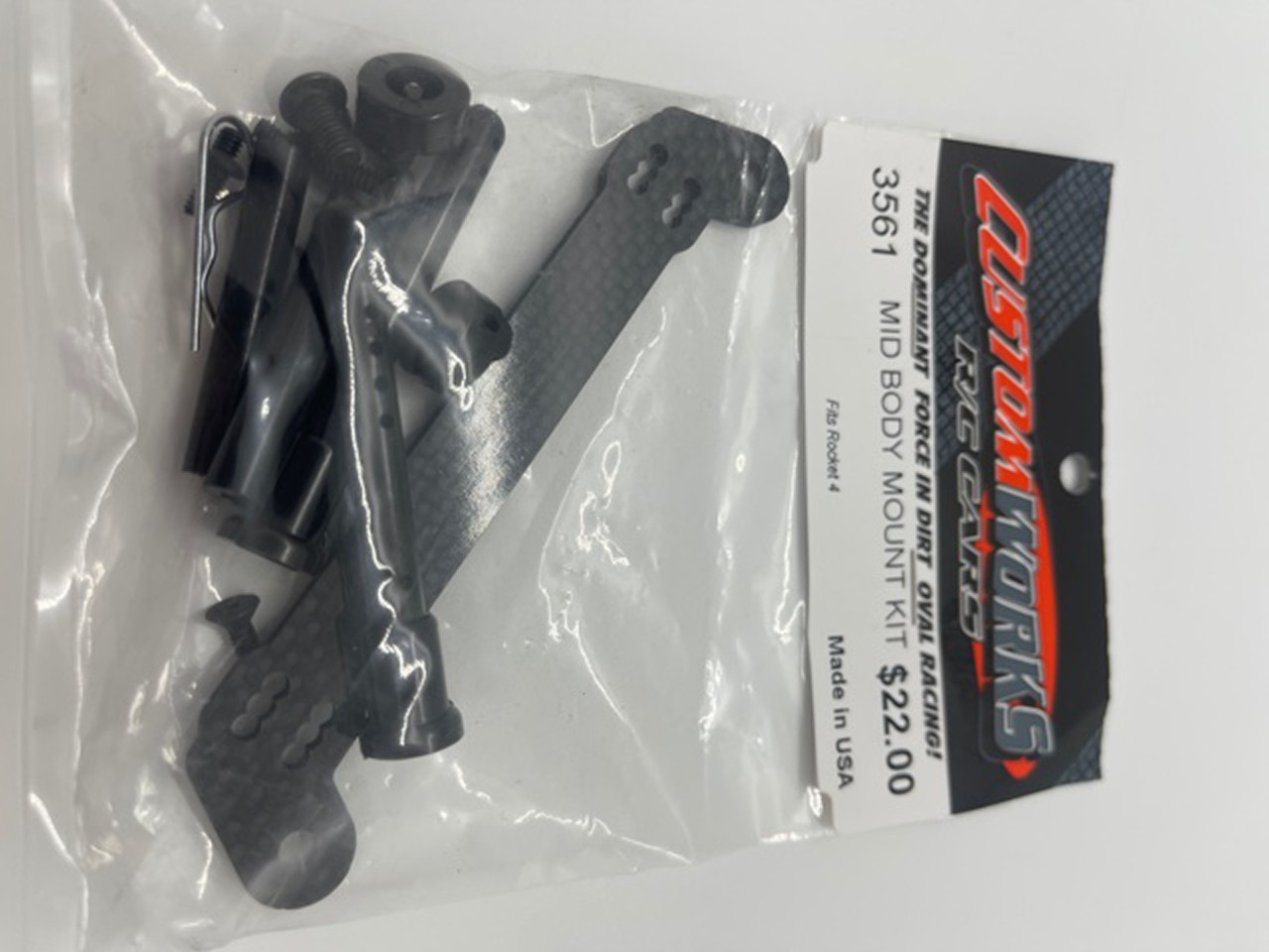 Custom Works Rocket 4 Mid Body Mount Kit (CSW3561) - GS Hobby