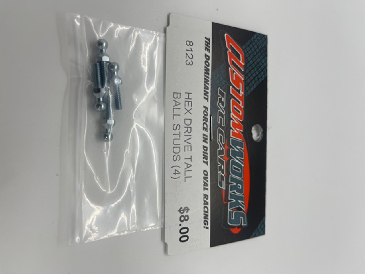 Custom Works Outlaw 4 "Tall" Ball Stud (4) (CSW8123) - GS Hobby