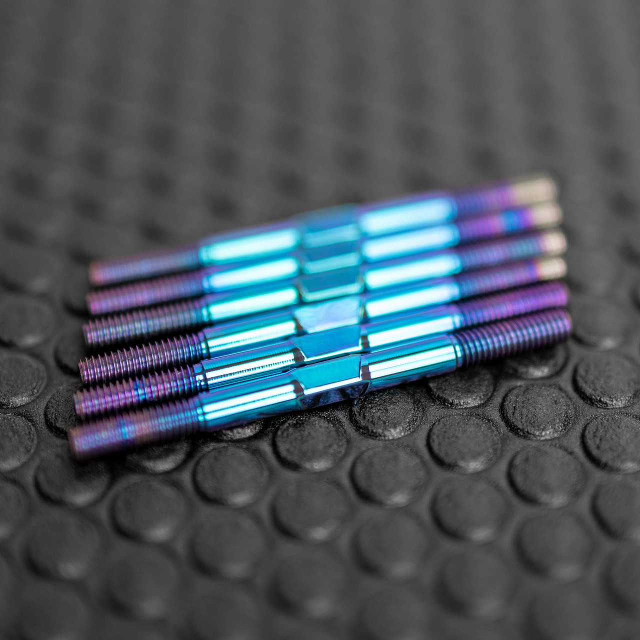 1UP Racing TLR 22 5.0 Pro Duty Titanium Turnbuckle Set (Triple Polished Bright Blue) (1UP740103 ...