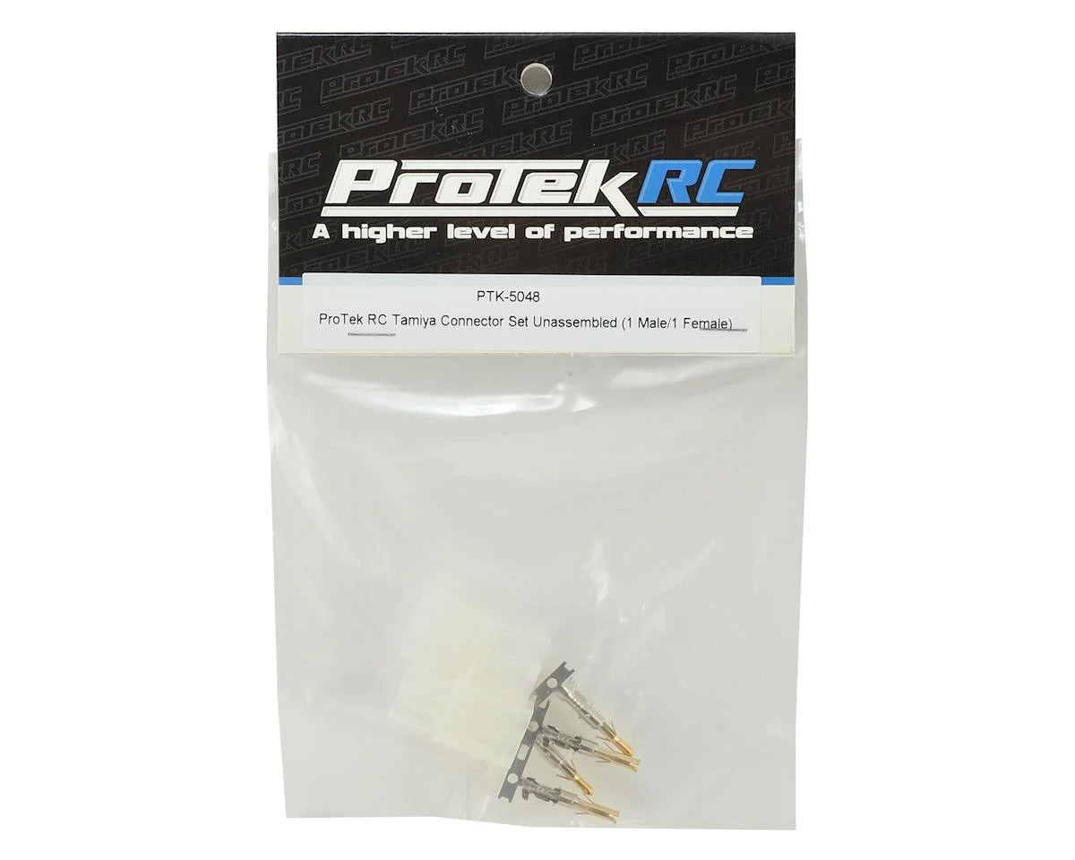 ProTek RC Tamiya Connector Set (1 Male/1 Female) (PTK-5048) - GS Hobby