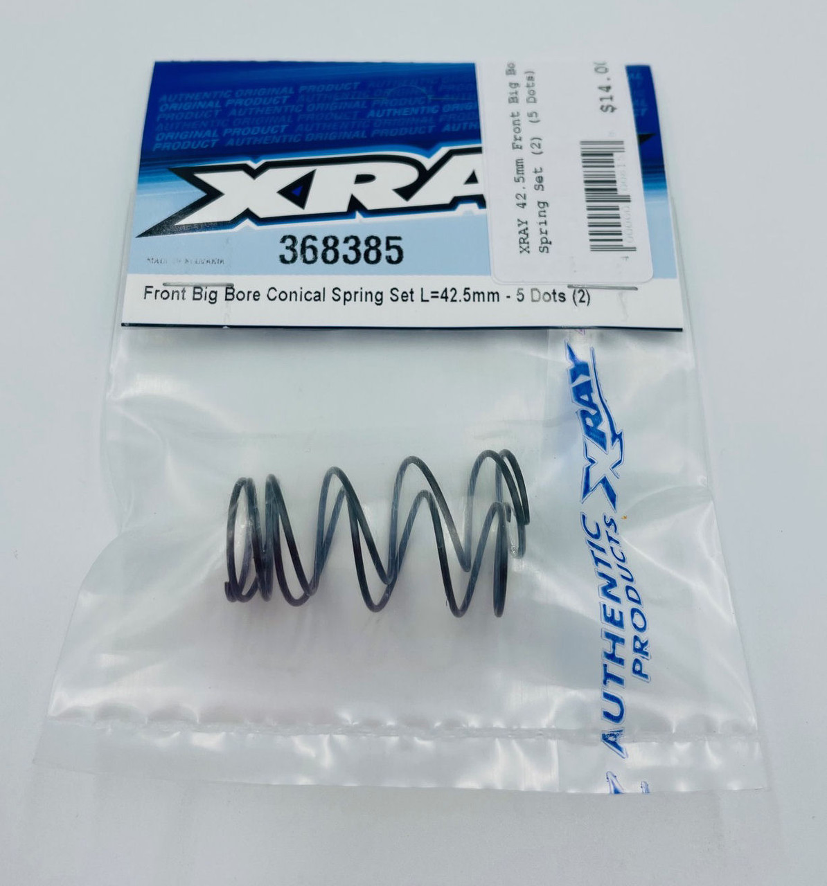 XRAY 42.5mm Front Big Bore Spring Set (2) (5 Dots) (XRA368385) - GS Hobby