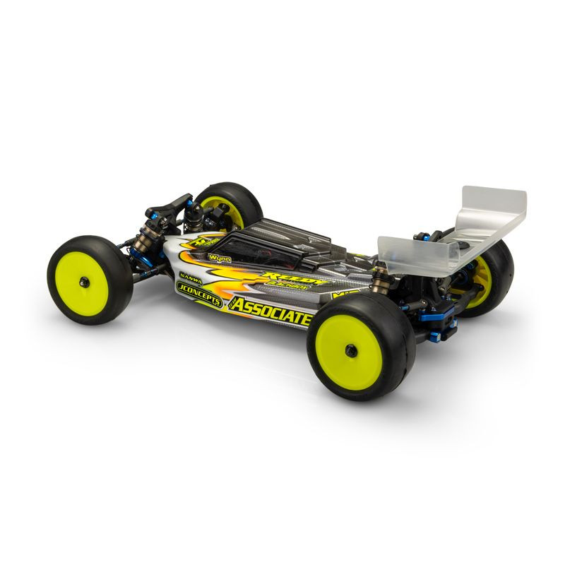 JConcepts RC10 B7/B7D "F2" Body w/Carpet,Turf & Dirt Wing (Clear ...