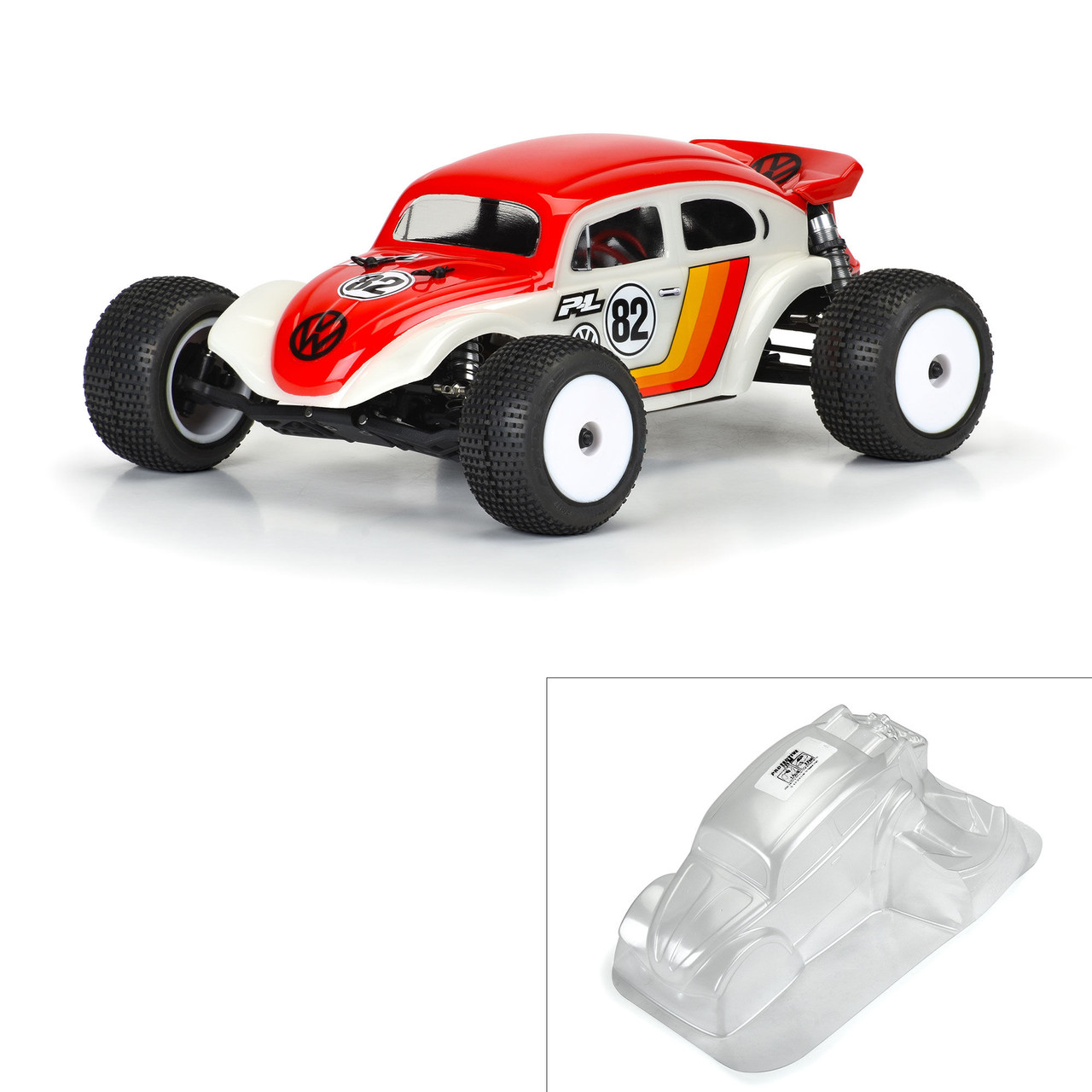 Pro-Line Losi Mini-T Volkswagen Baja Bug Clear Body (PRO3633-00) - GS Hobby