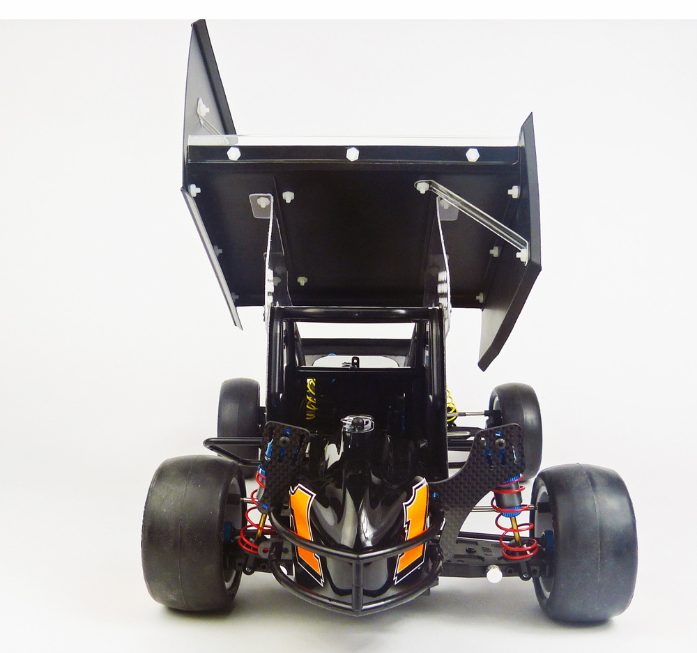 Custom Works "The Bullet" 1/10 High Bite Dirt Oval Sprint Car Kit ...
