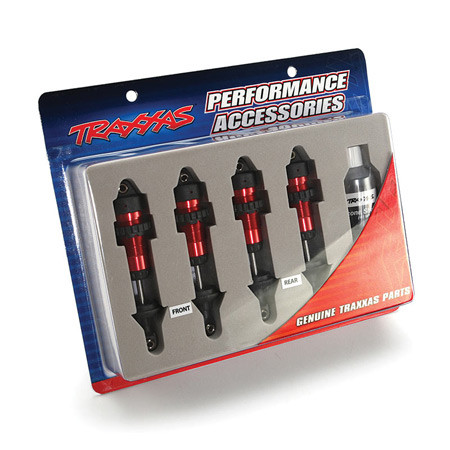 Traxxas Aluminum GTR Shock Set (Red) (4) (TRA5460R) - GS Hobby