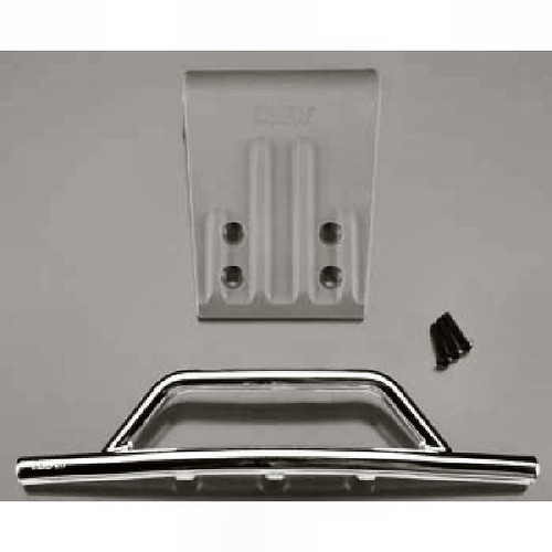 RPM Traxxas Slash Front Bumper & Skid Plate (Chrome) (RPM80953) - GS Hobby