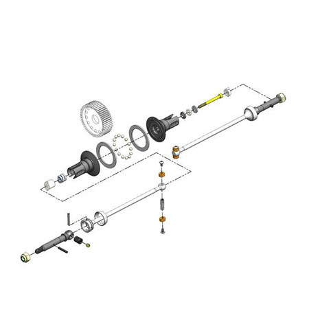 MIP "Pucks" Shiny TLR 22SCT Drive System (MIP14205) - GS Hobby