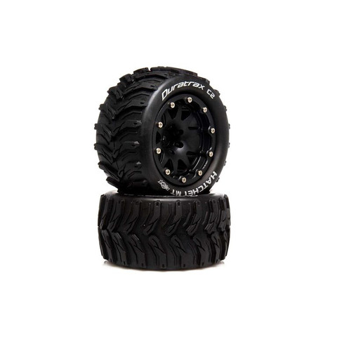DuraTrax Hatchet MT Belted 2.8" 2WD Truck Tires (2) (Black) (0.5 Offset ...