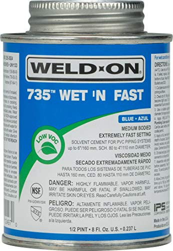 WELDON 735 WET N FAST GLUE BLUE 500ML - Dolphin Pacific Ltd - Store #1