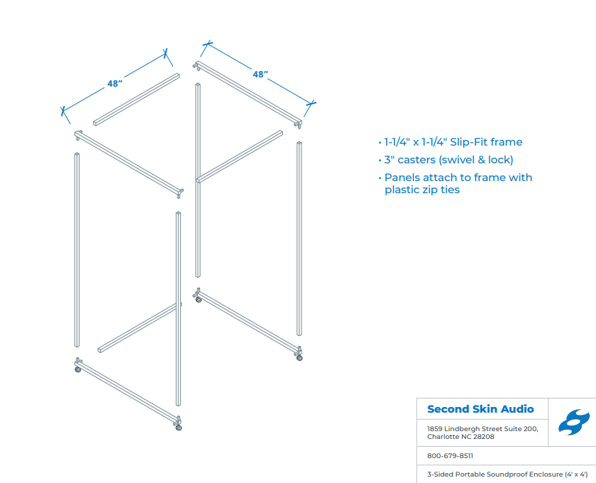 Quiet Quilt™ Portable Soundproof Enclosure - Second Skin Audio