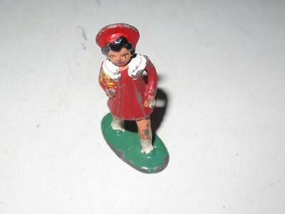 OLDER METAL FIGURE- GIRL IN A RED OVERCOAST - GOOD -2" TALL- M25 - The ...