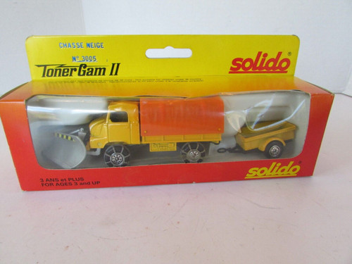 SOLIDO DIECAST TONER GAM II CHASSE NEIGE #3005 FRANCE CONSTRUCTION ...