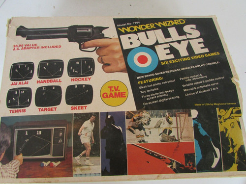 VTG WONDER WIZARD MODEL 7704 BULLS EYE VIDEO GAME VINTAGE USE FOR PARTS ...