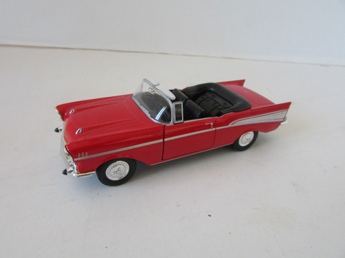 Welly 42357 Diecast Red 1957 Chevy Belair Convertible H5 - The Model ...
