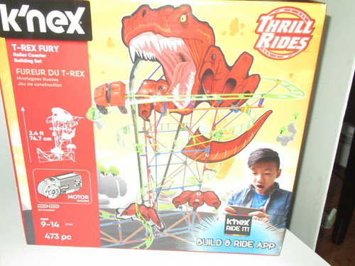 K’NEX T-Rex Fury Thrill Rides Roller Coaster Building Set - LAST ONE ...